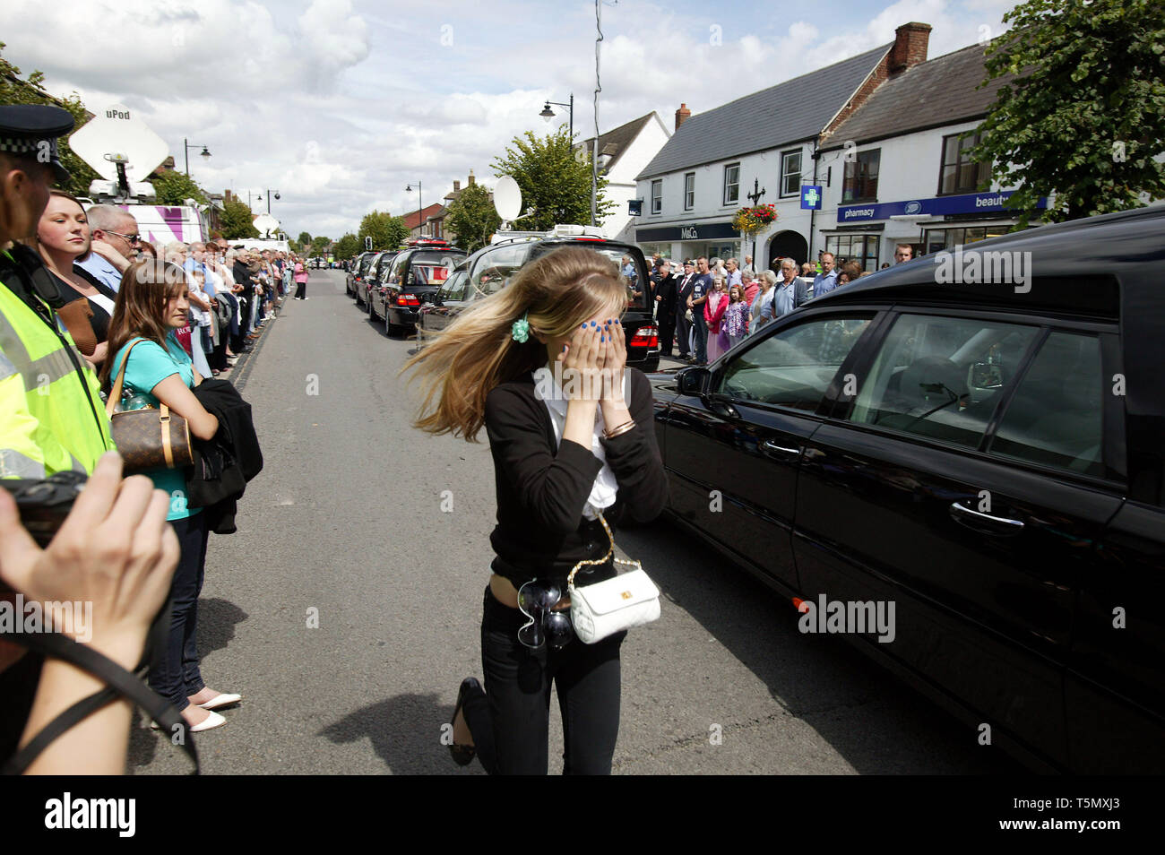 Hearses of Aminiasi Toge, 26, Daniel Shepherd, 28, Joseph Etchells, 22 ...