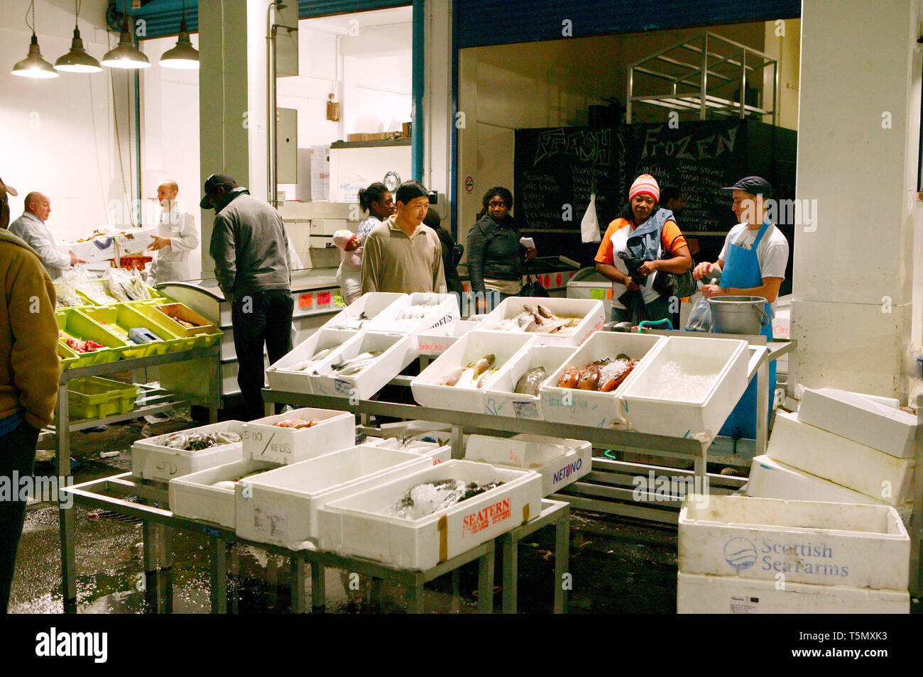 The fish section of the Birmingham Wholesale Market. 12/10/2007 Stock ...