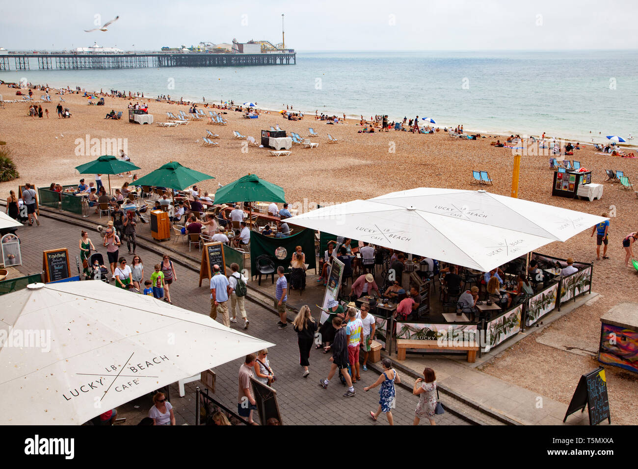 Market Stalls, Brighton Seafront, East Sussex, England, UK Stock Photo ...