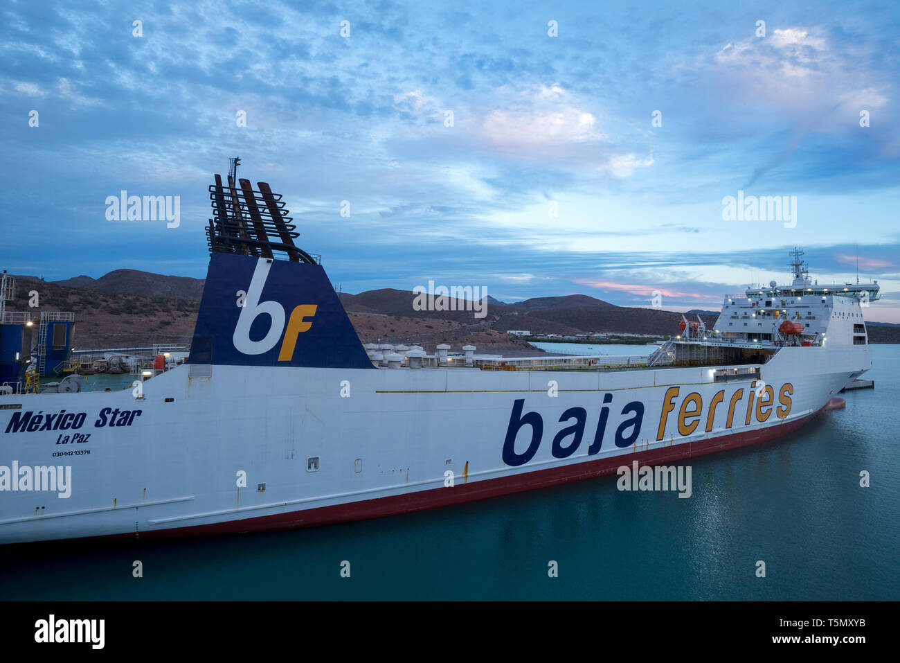 Baja ferry in Pichilingue, Baja California Sur, Mexico Stock Photo - Alamy