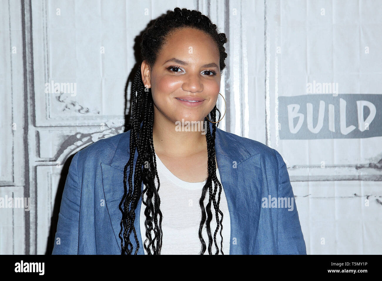 New York, USA. 25 Apr, 2019. Haley Anderson at BUILD Series discussing ...