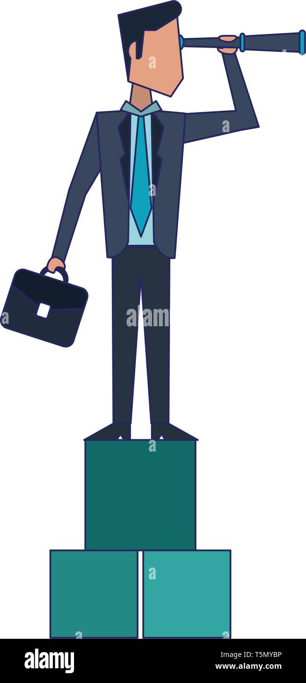Executive businessman avatar blue lines Stock Vector Image & Art - Alamy