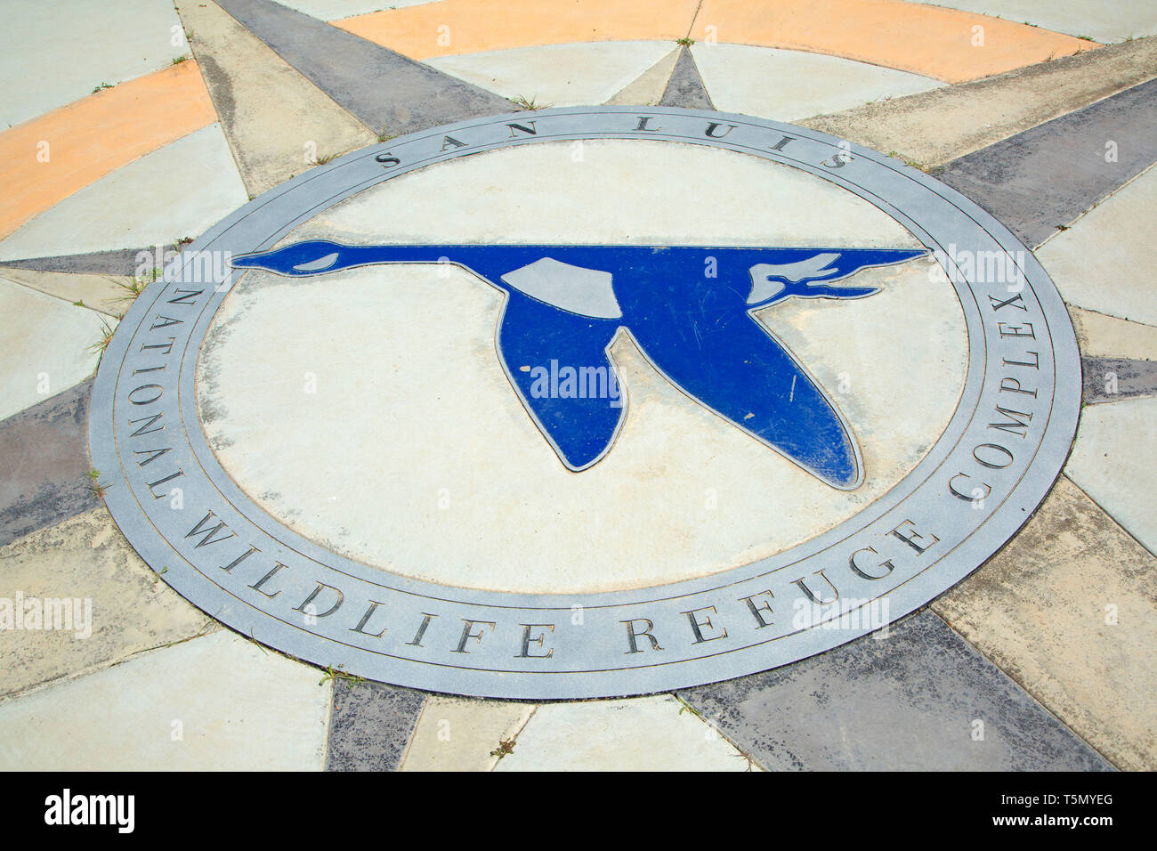 USFWS symbol, San Luis National Wildlife Refuge, California Stock Photo ...