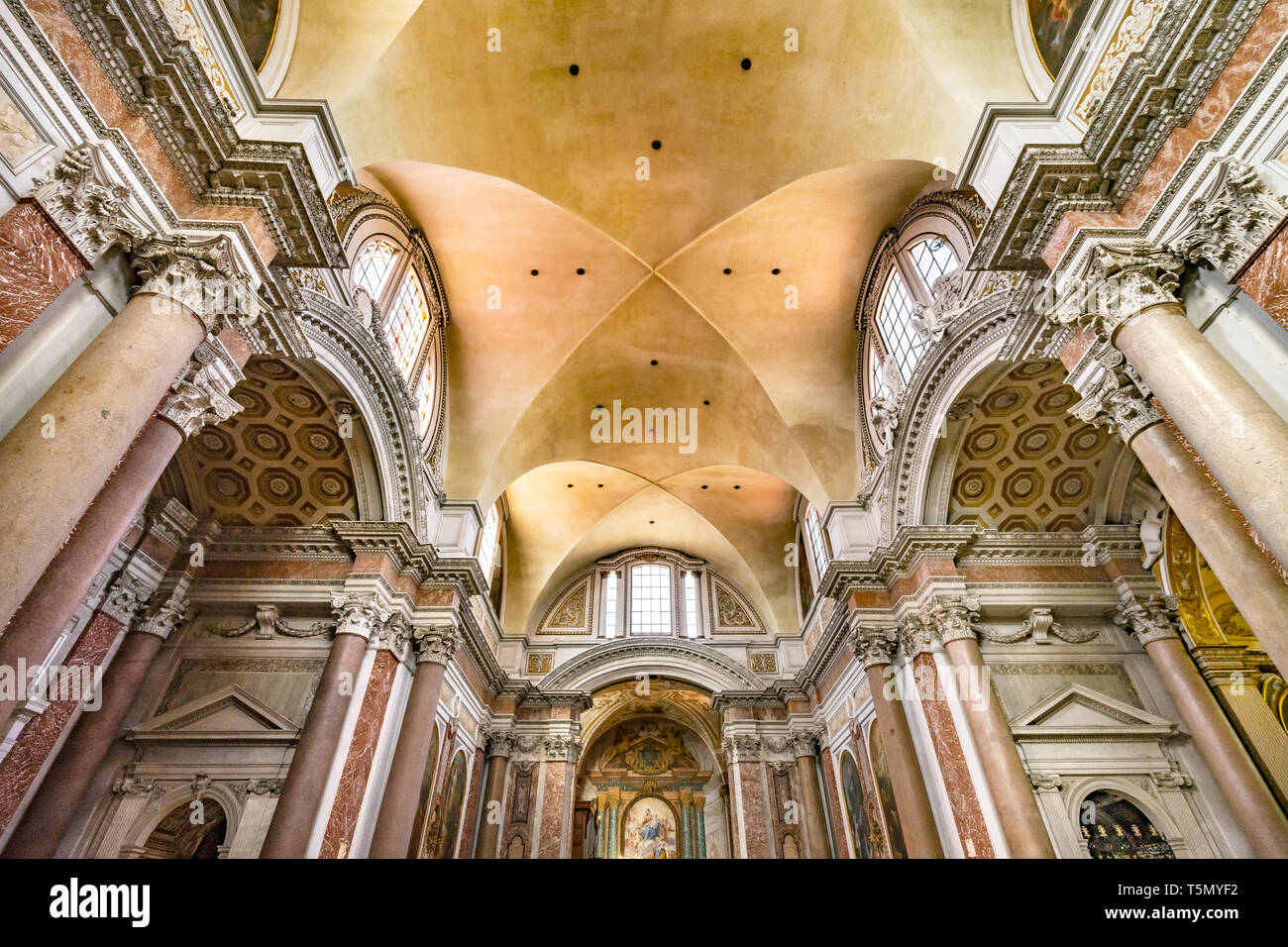 Basilica Saint Mary Angels and Martyrs Rome Italy. Church designed by ...