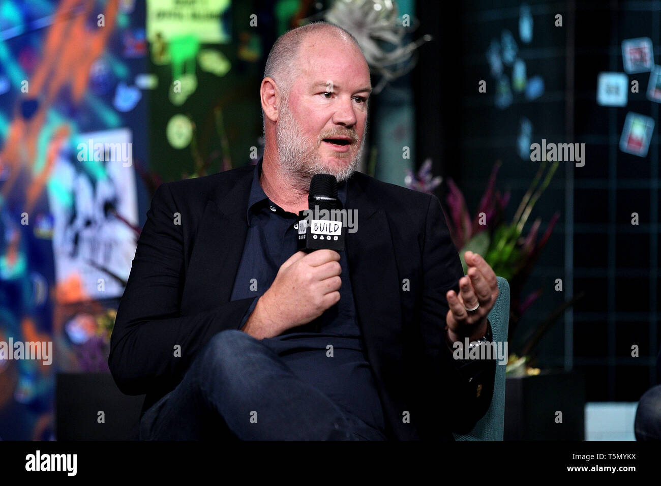 New York, USA. 25 Apr, 2019. Ant Timpson at BUILD Series discussing the ...