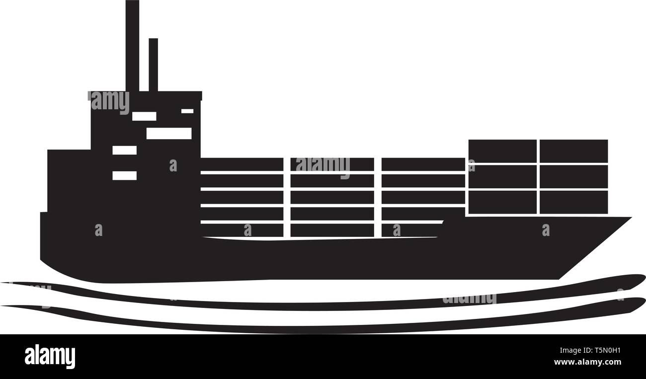 Isolated freighter icon image Stock Vector Image & Art - Alamy