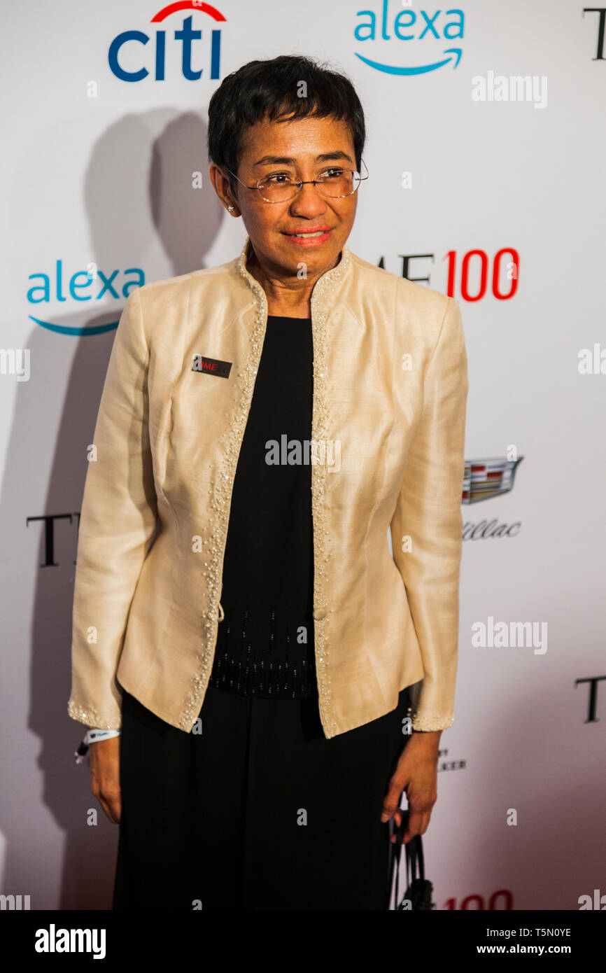 Maria Ressa attends TIME 100 GALA on April 23 in New York City Stock ...