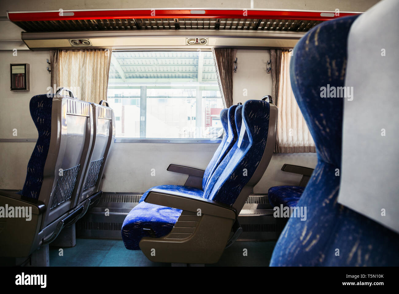 Inside the train in Korea Stock Photo - Alamy