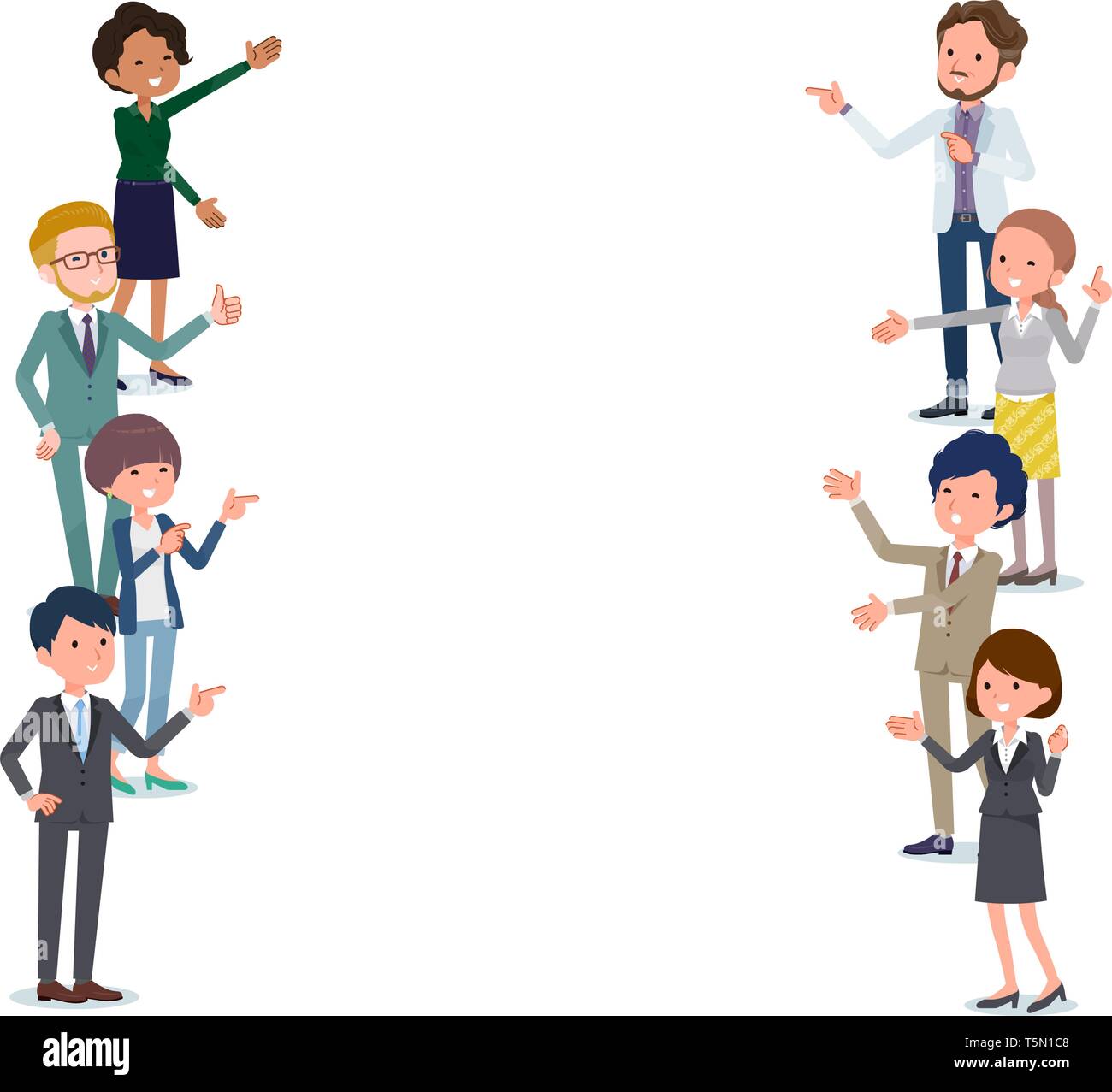 It is an image that people in the office are pointing at.It's vector ...