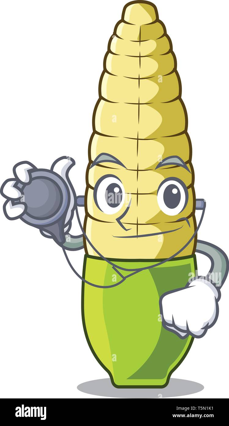 Doctor baby corn in a character bowl Stock Vector Image & Art - Alamy