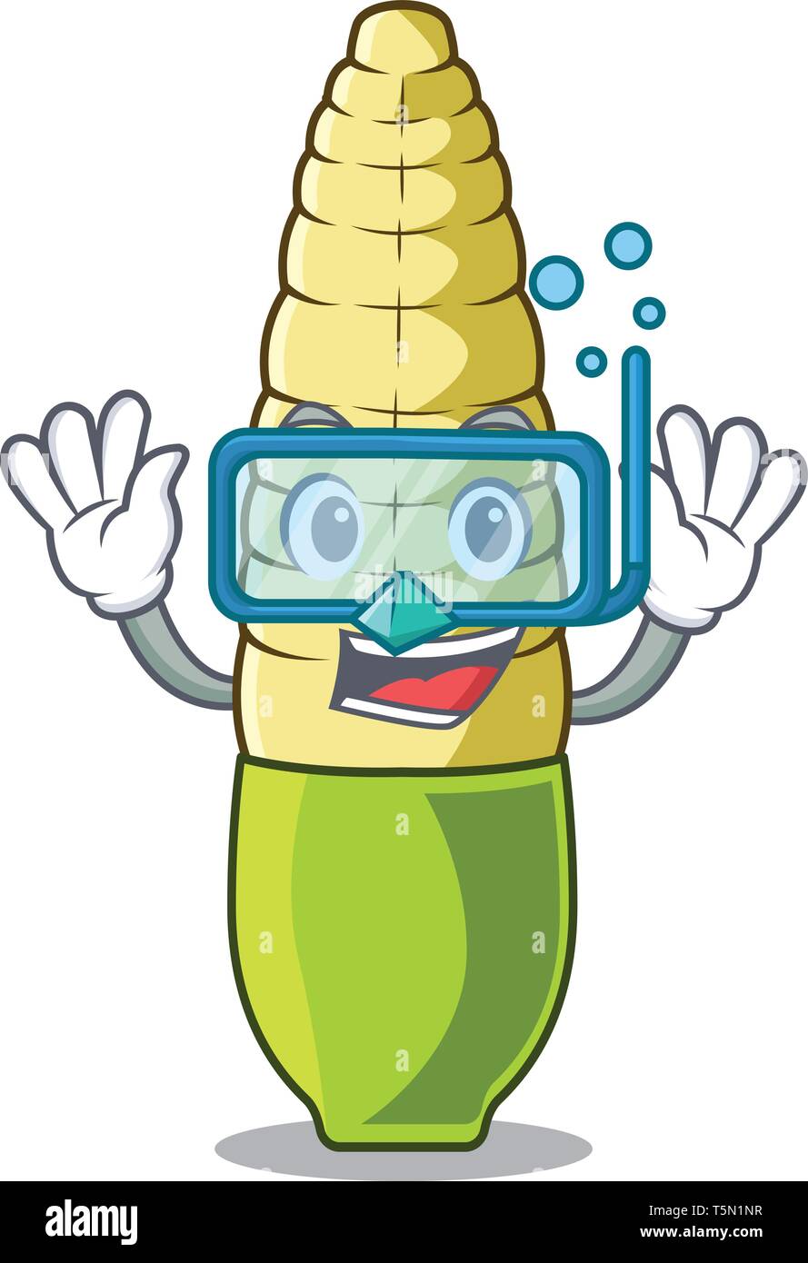 Baby sweetcorn Stock Vector Images - Alamy