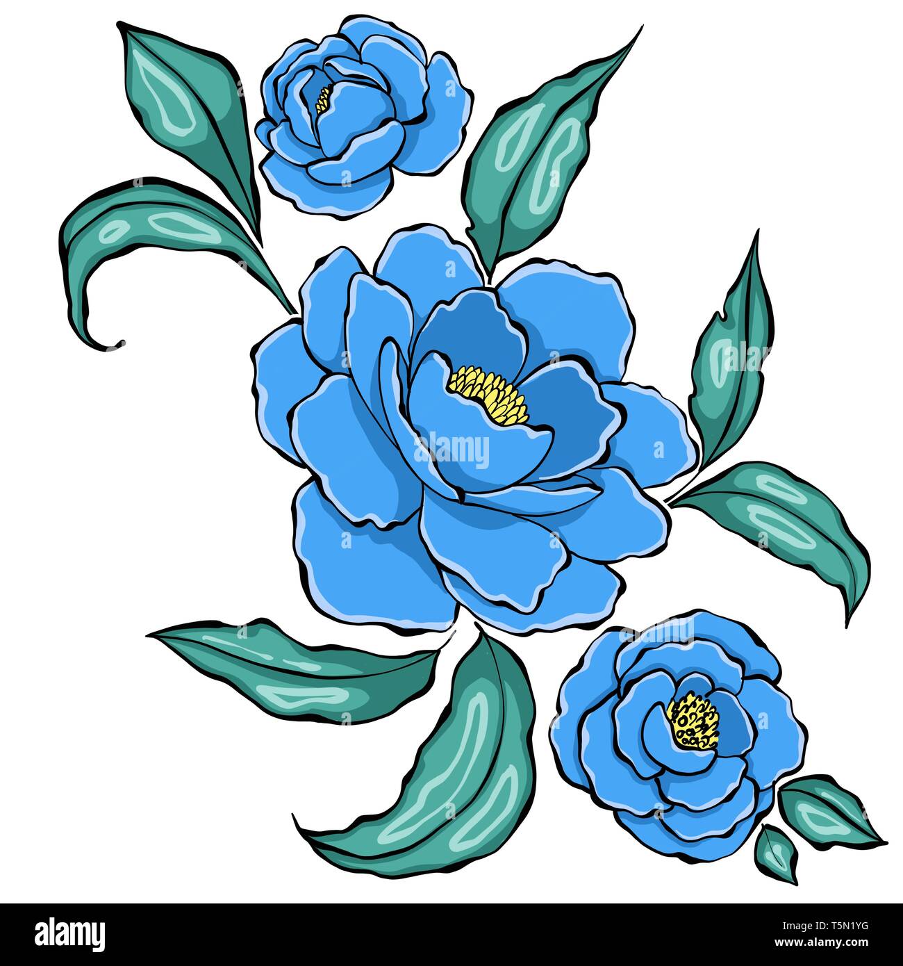 Retro blue Cut Out Stock Images & Pictures - Alamy