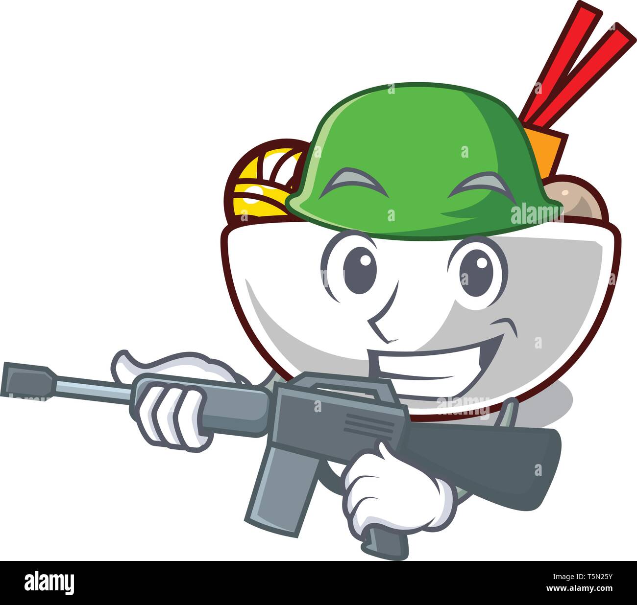 Army meatball fried on the cartoon plate Stock Vector Image & Art - Alamy