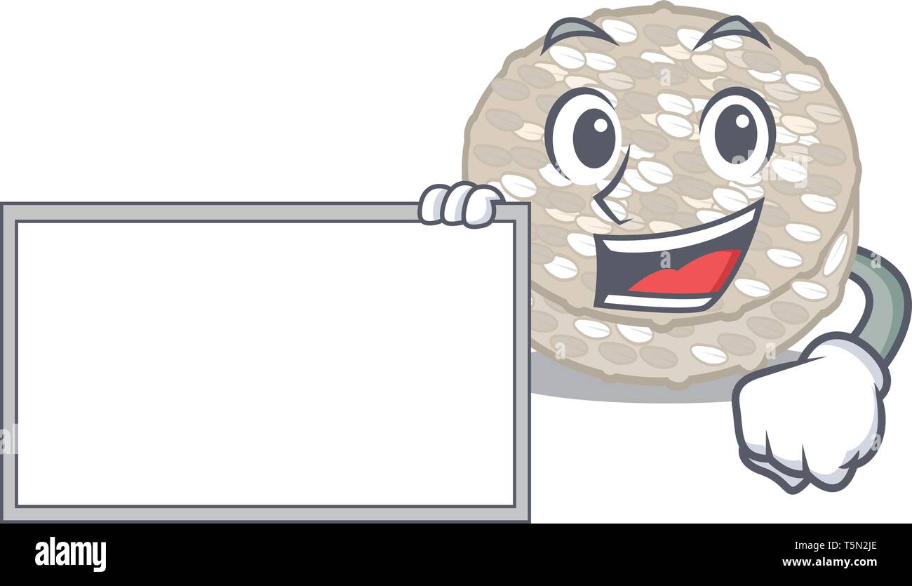 With board rice cakes in a jar character Stock Vector Image & Art - Alamy