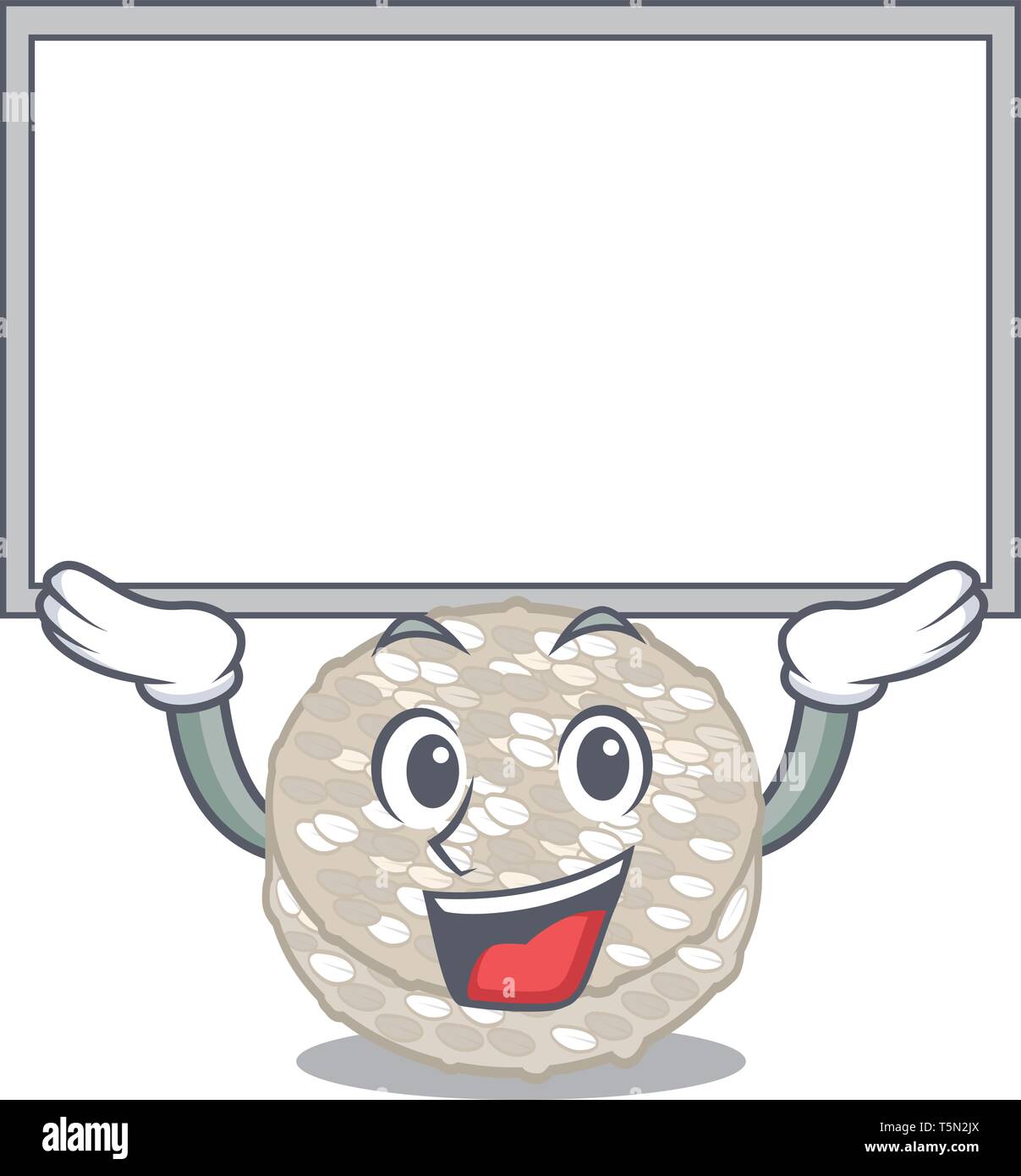 Up board rice cakes in a jar character Stock Vector Image & Art - Alamy