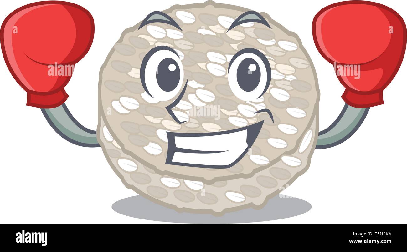 Boxing rice cakes in a jar character Stock Vector Image & Art - Alamy