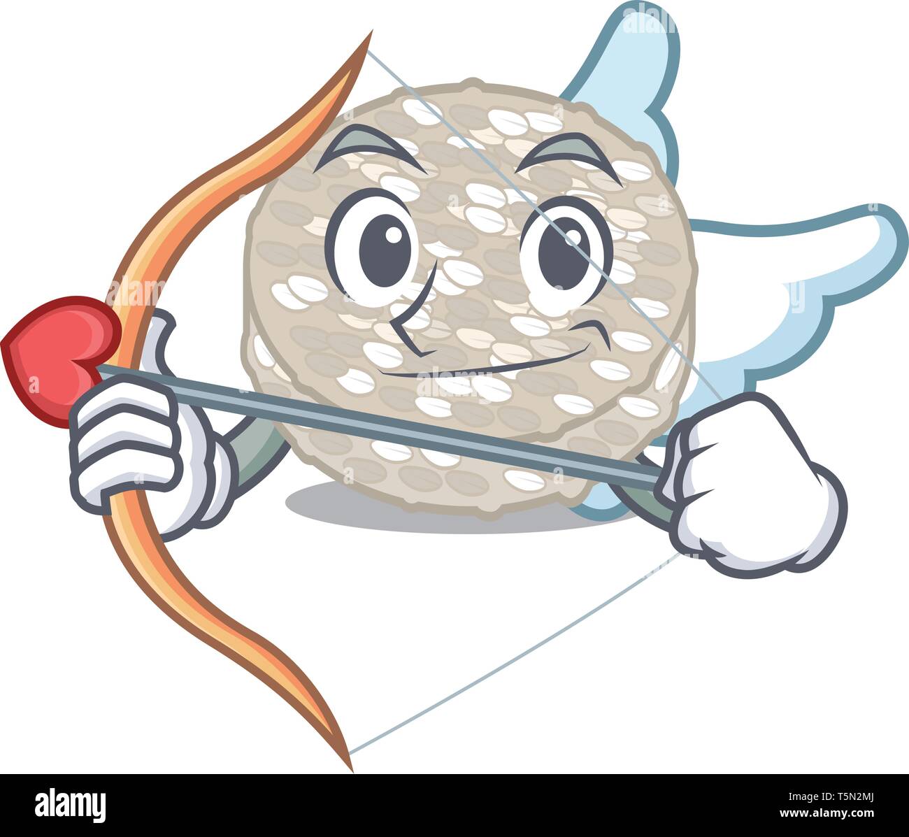 Rice cake with peanut butter Stock Vector Images - Alamy