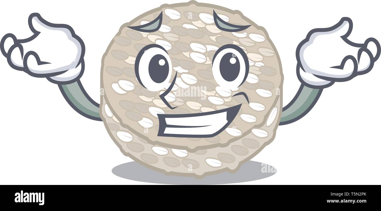 Grinning rice cakes in the cartoon shape Stock Vector Image & Art - Alamy
