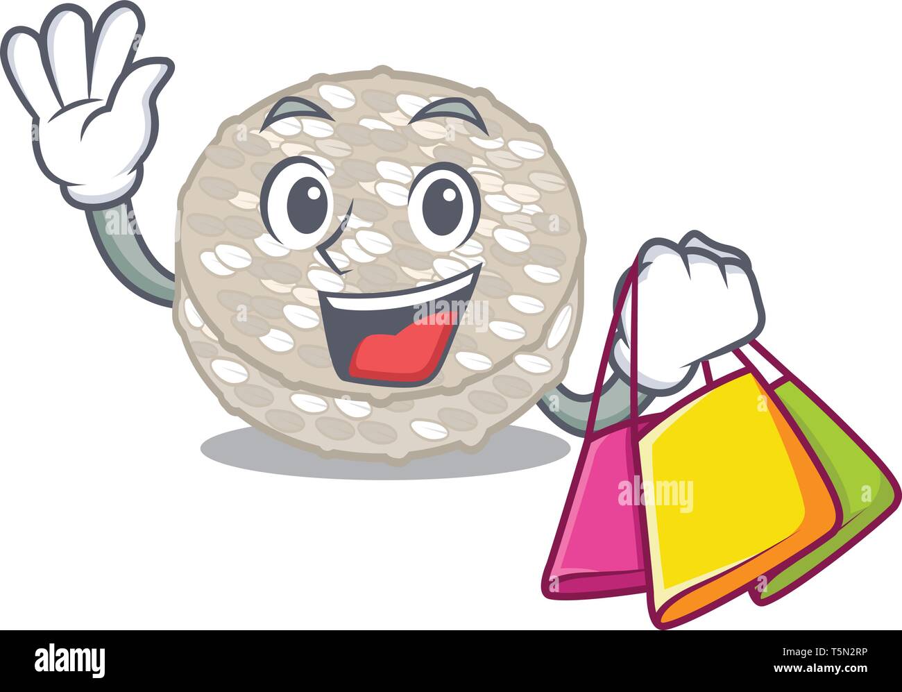 Shopping rice cakes in the cartoon shape Stock Vector Image & Art - Alamy