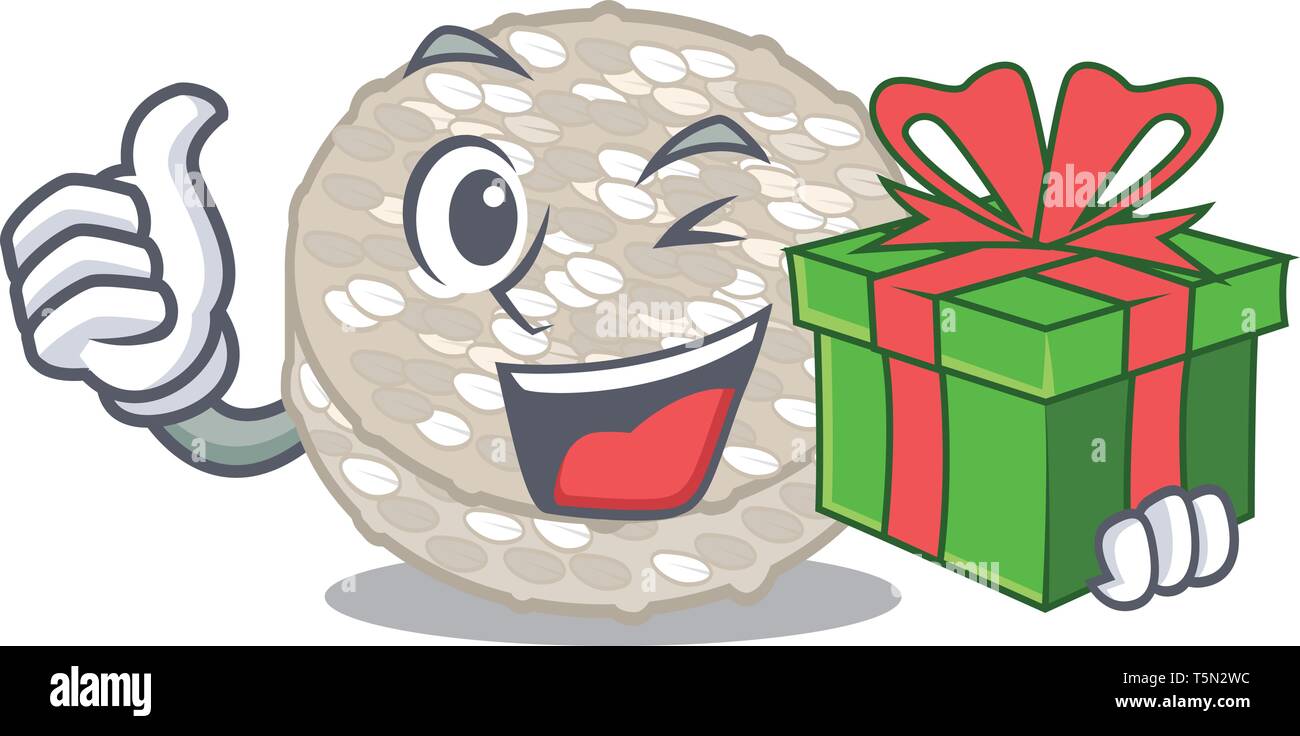 With gift rice cakes served on cartoon board Stock Vector Image & Art ...