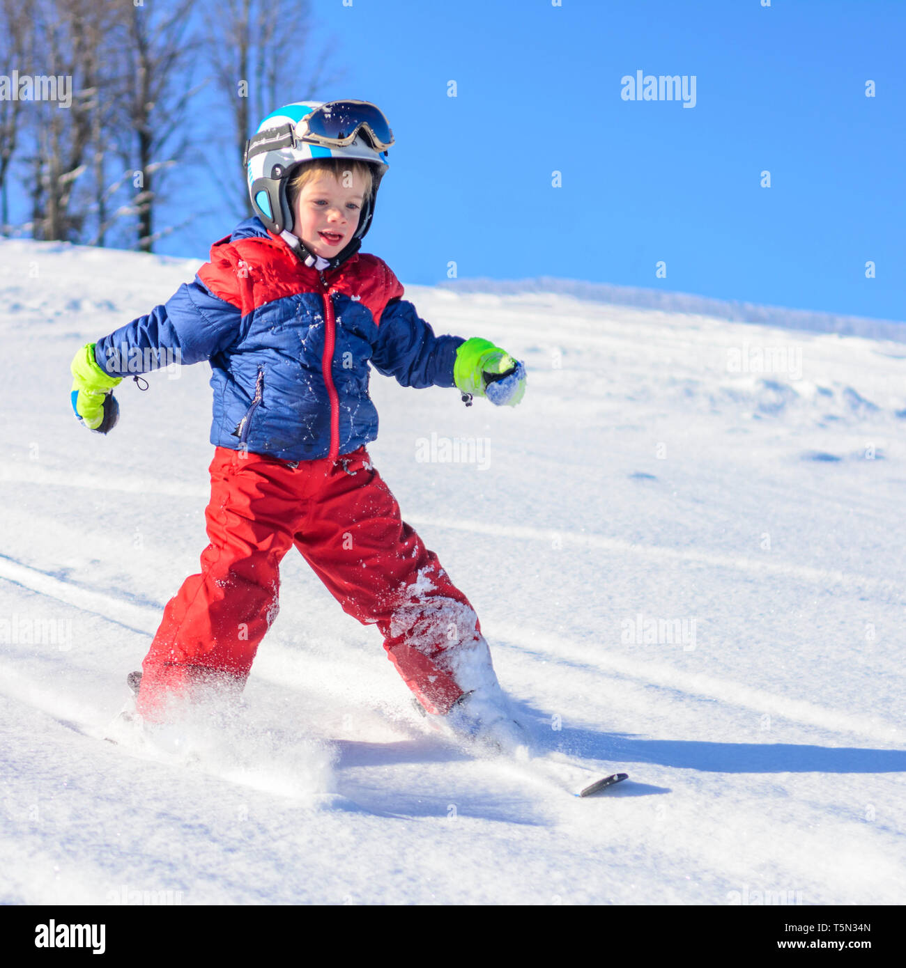 Alpine skiers hi-res stock photography and images - Alamy