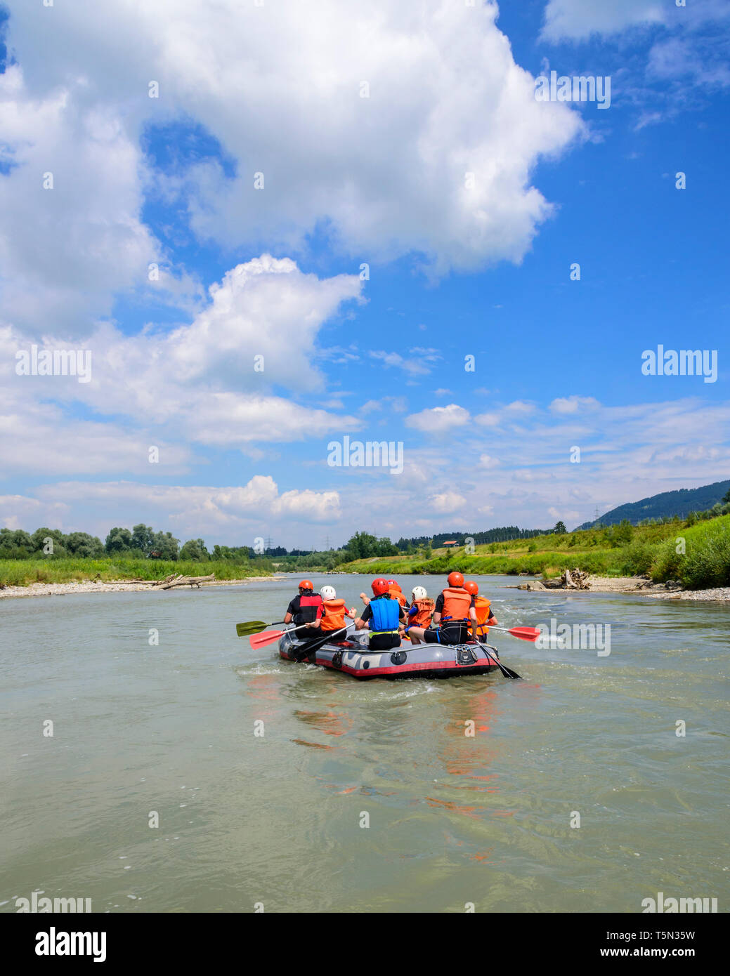 River rafting with families and children Stock Photo - Alamy