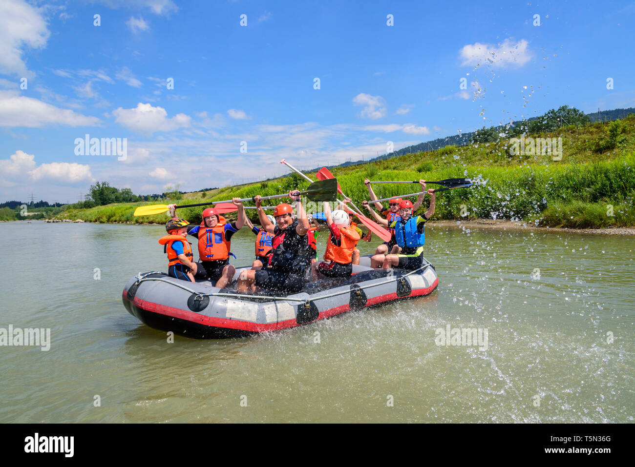 Inflatable boat children hi-res stock photography and images - Alamy