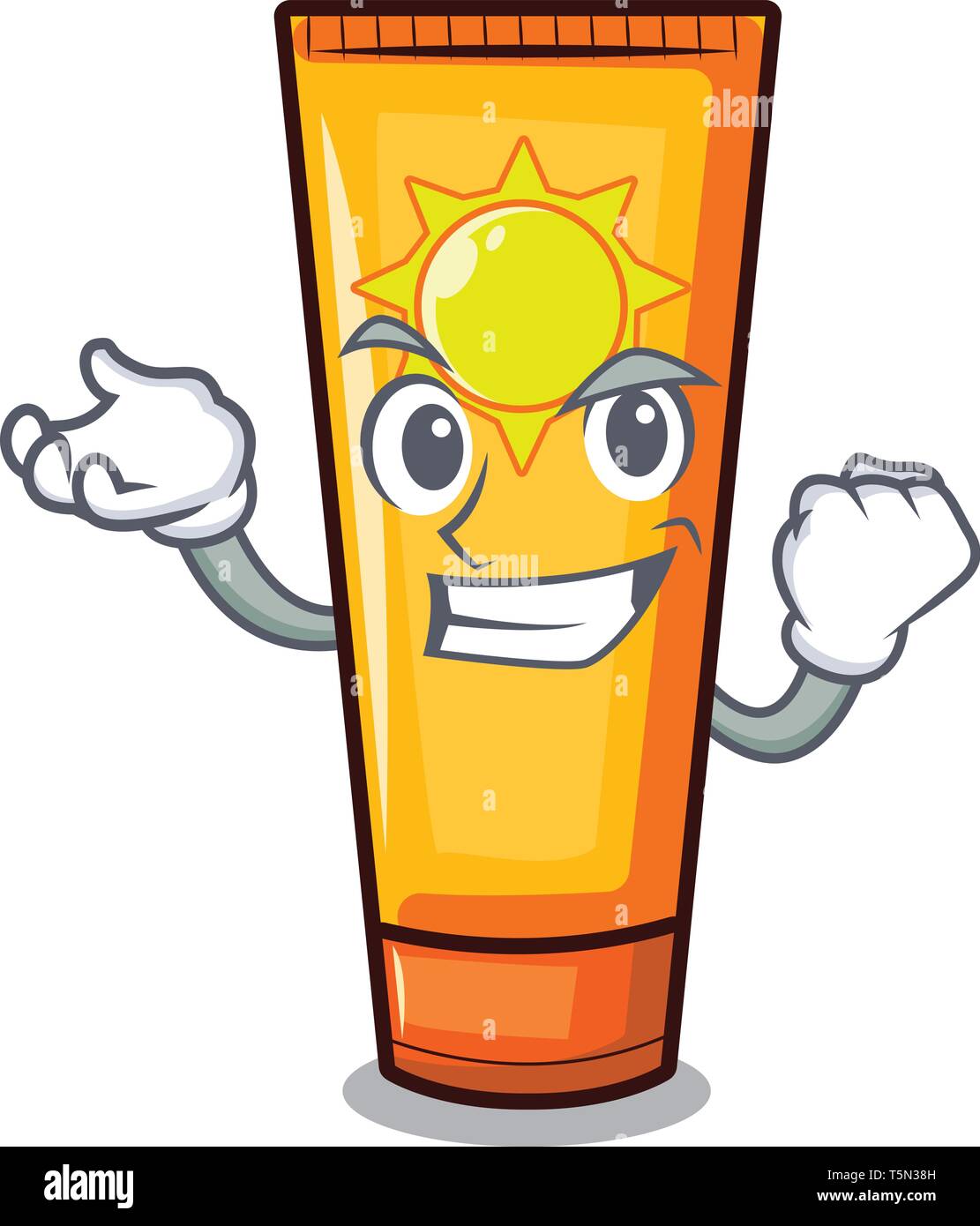 Successful sun cream isolated in the character Stock Vector Image & Art ...