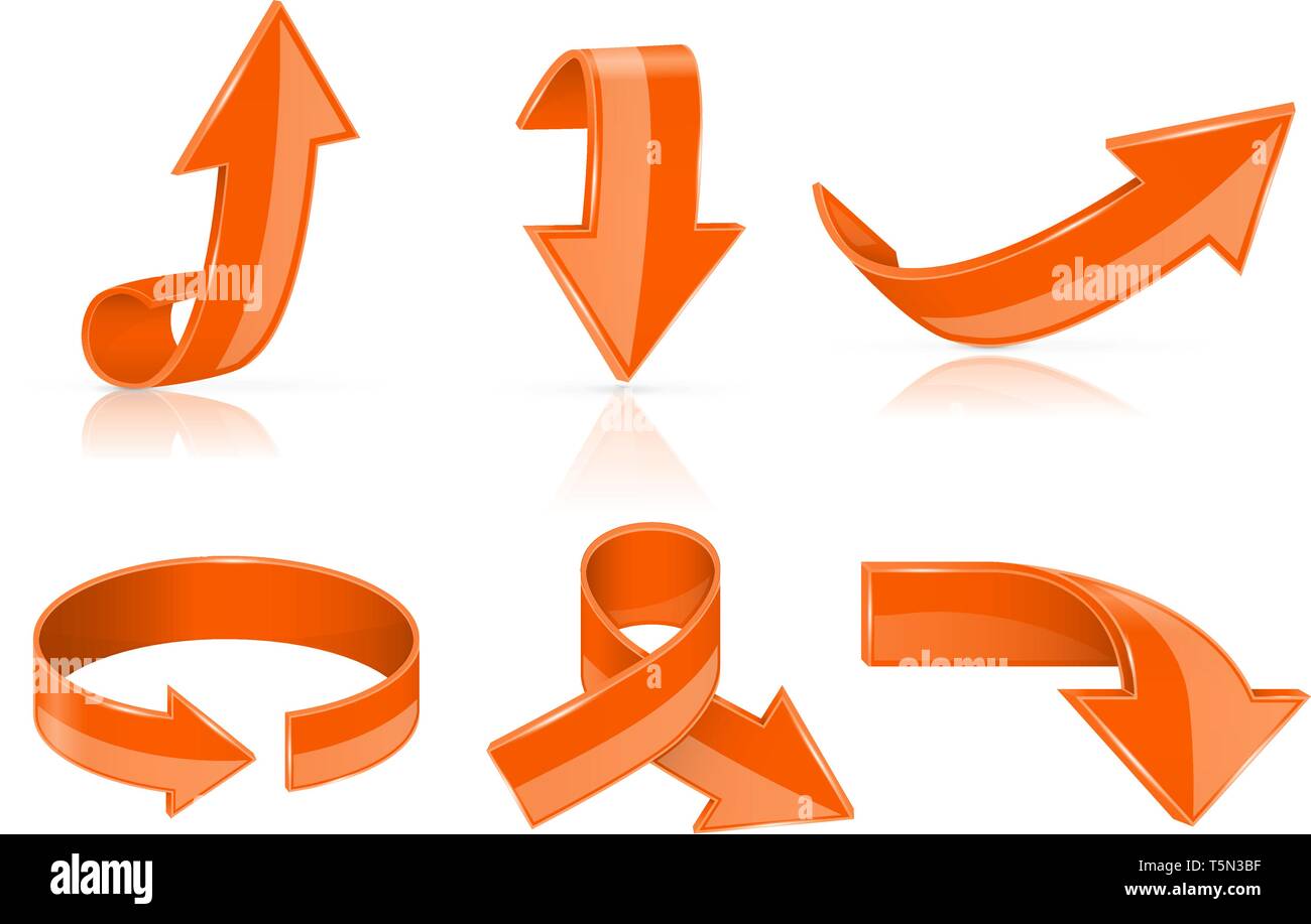 Collection set orange drawing Stock Vector Images - Alamy