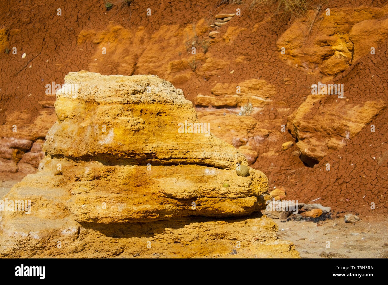 the surface texture of the slope from dry sand-clay granular soils with ...