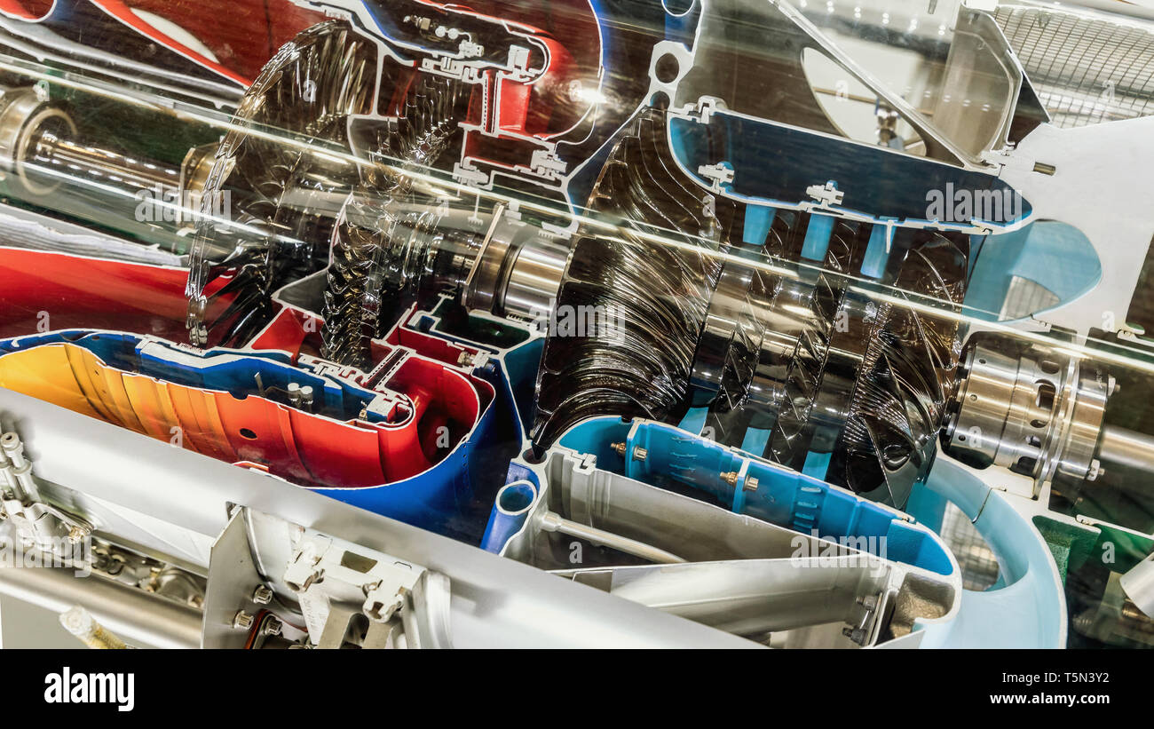 Turbine Engine Profile PT6A. Aviation Technologies. Aircraft jet engine ...