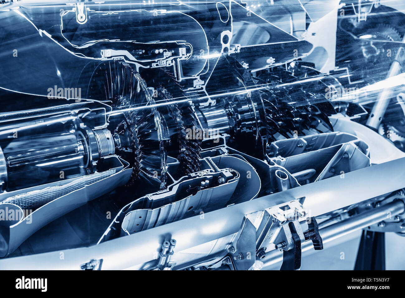 Turbine Engine Profile PT6A. Aviation Technologies. Aircraft jet engine ...