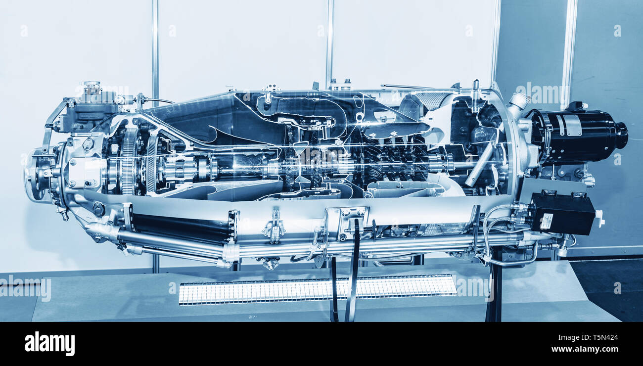 Turbine Engine Profile PT6A. Aviation Technologies. Aircraft jet engine ...