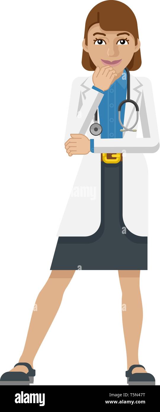 Young doctor laboratory coat Stock Vector Images - Alamy
