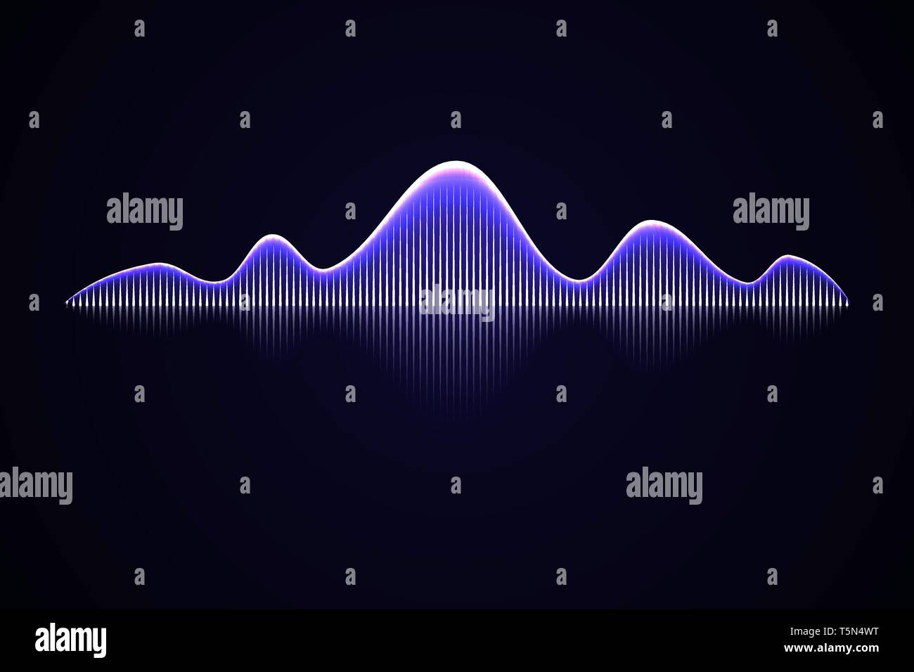 Abstract music sound wave, Audio voice background Stock Vector Image ...
