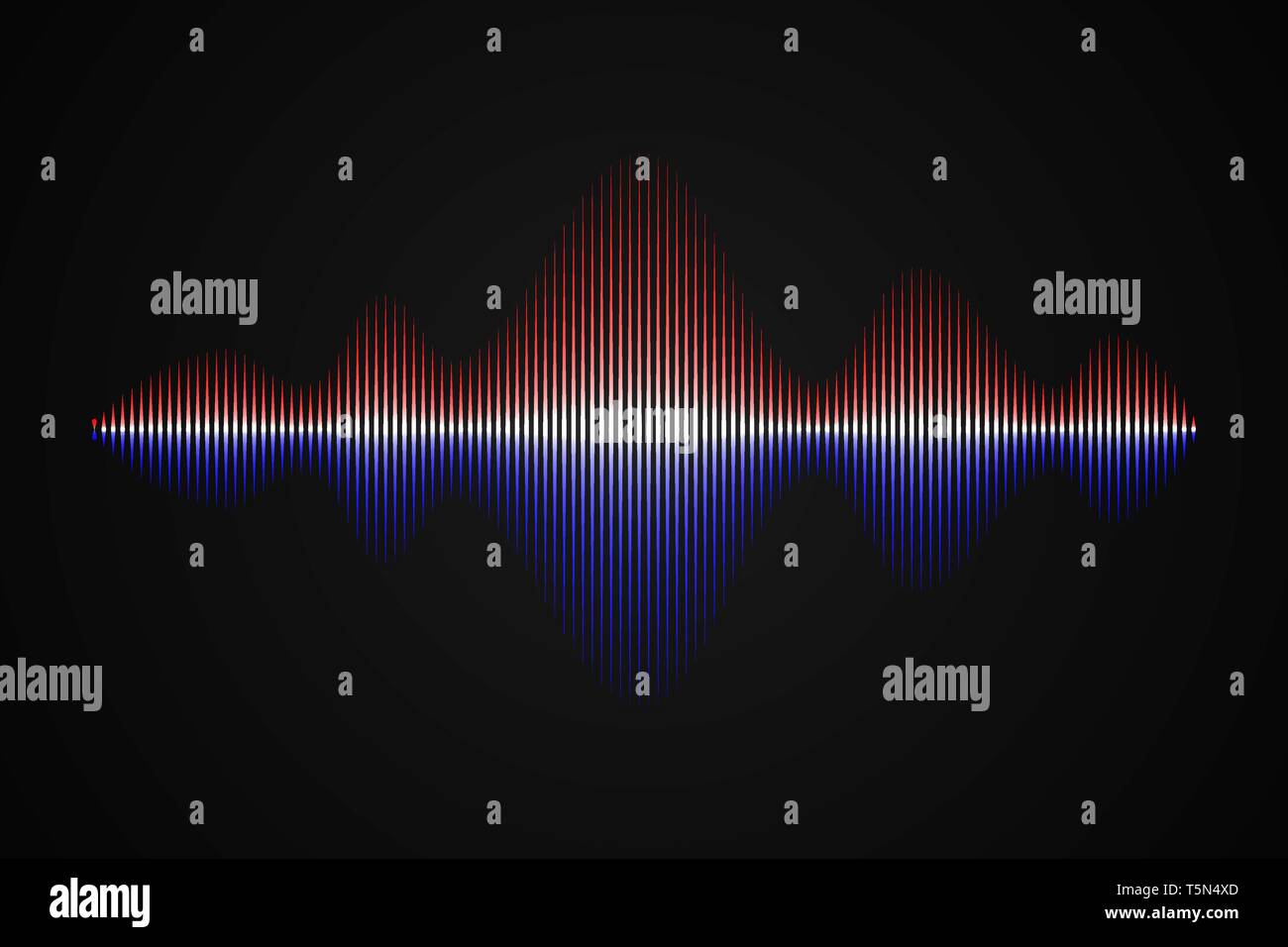 Abstract music sound wave, Audio voice background Stock Vector Image ...