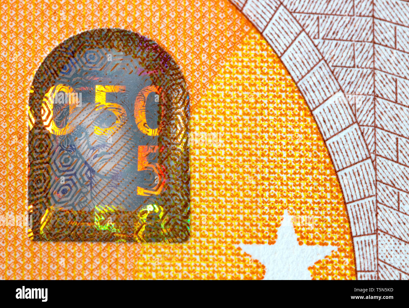50 euro note hologram euro hi-res stock photography and images - Alamy