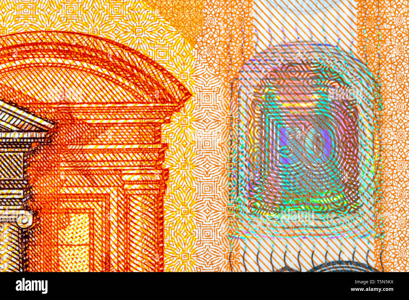 50 euro note hologram euro hi-res stock photography and images - Alamy