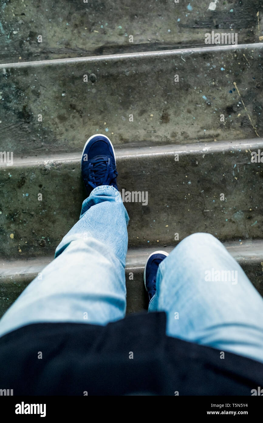 Stand top of stairs hi-res stock photography and images - Alamy