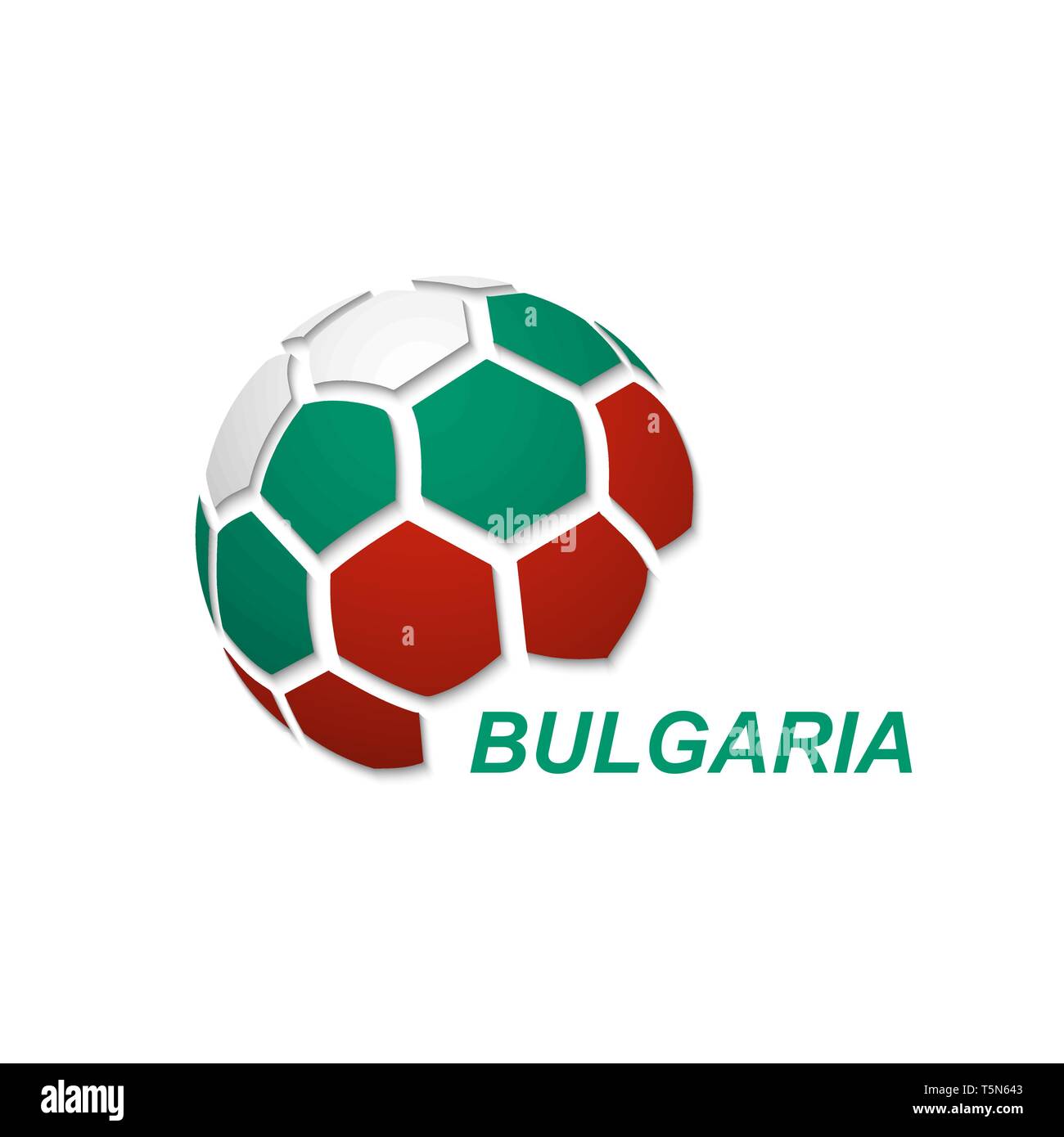 Football banner. Vector illustration of abstract soccer ball with ...