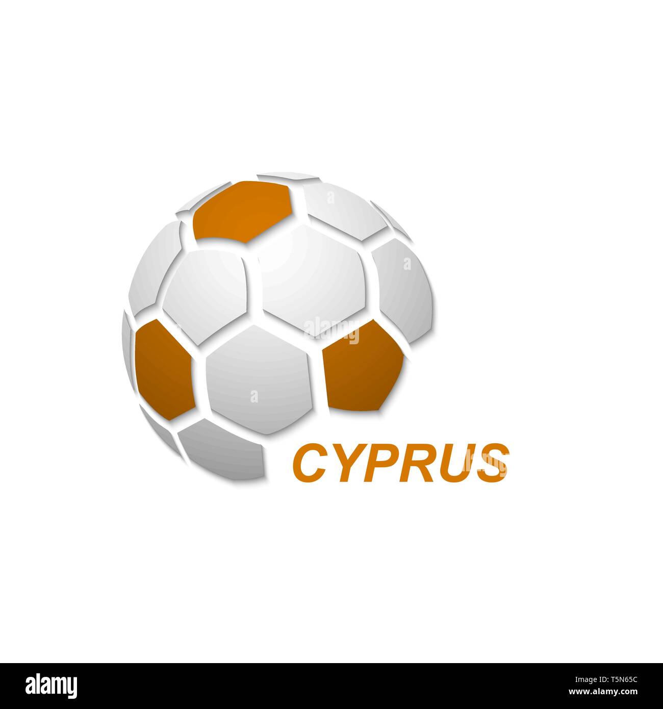 Football banner. Vector illustration of abstract soccer ball with ...
