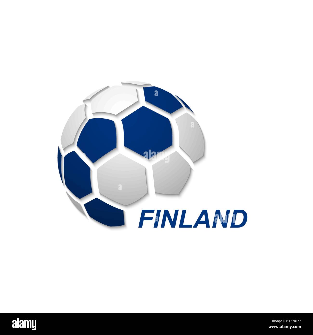 Football banner. Vector illustration of abstract soccer ball with ...