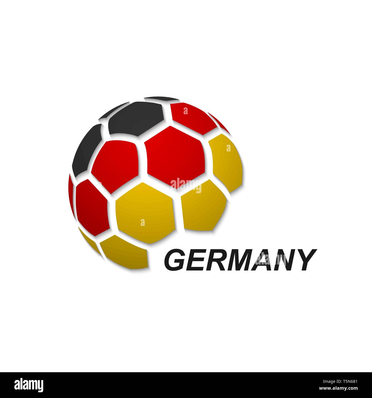 Football banner. Vector illustration of abstract soccer ball with ...