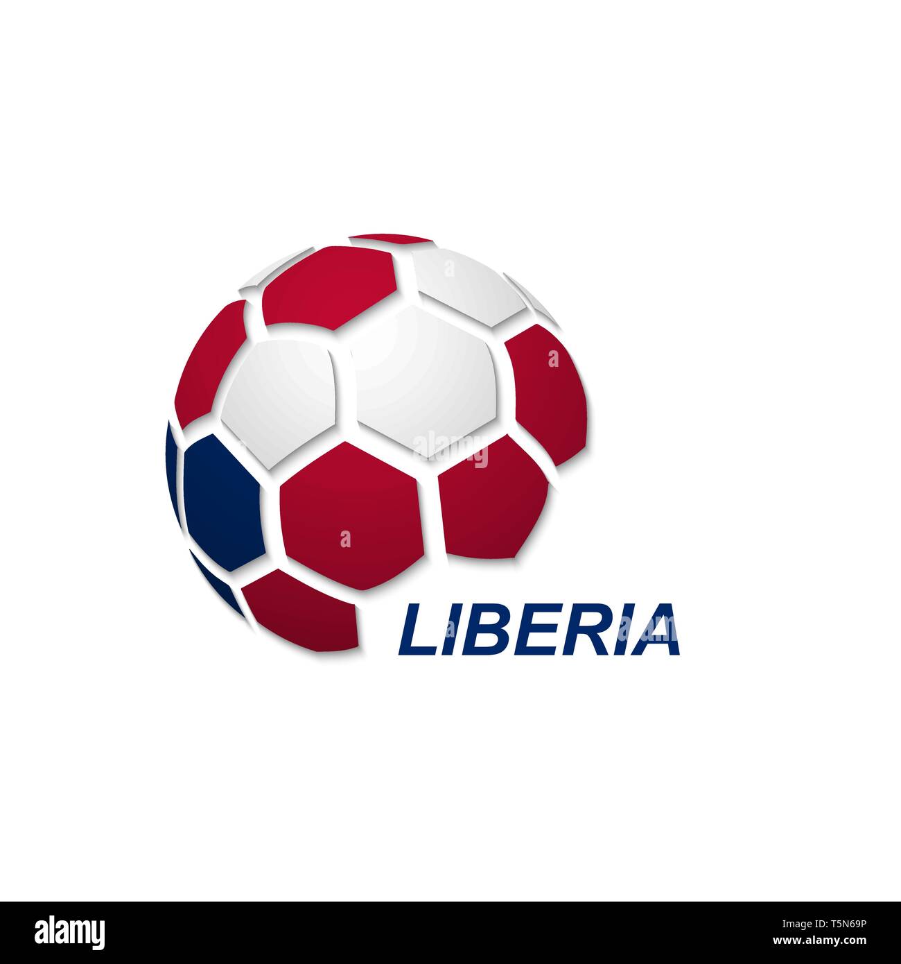 Football banner. Vector illustration of abstract soccer ball with ...