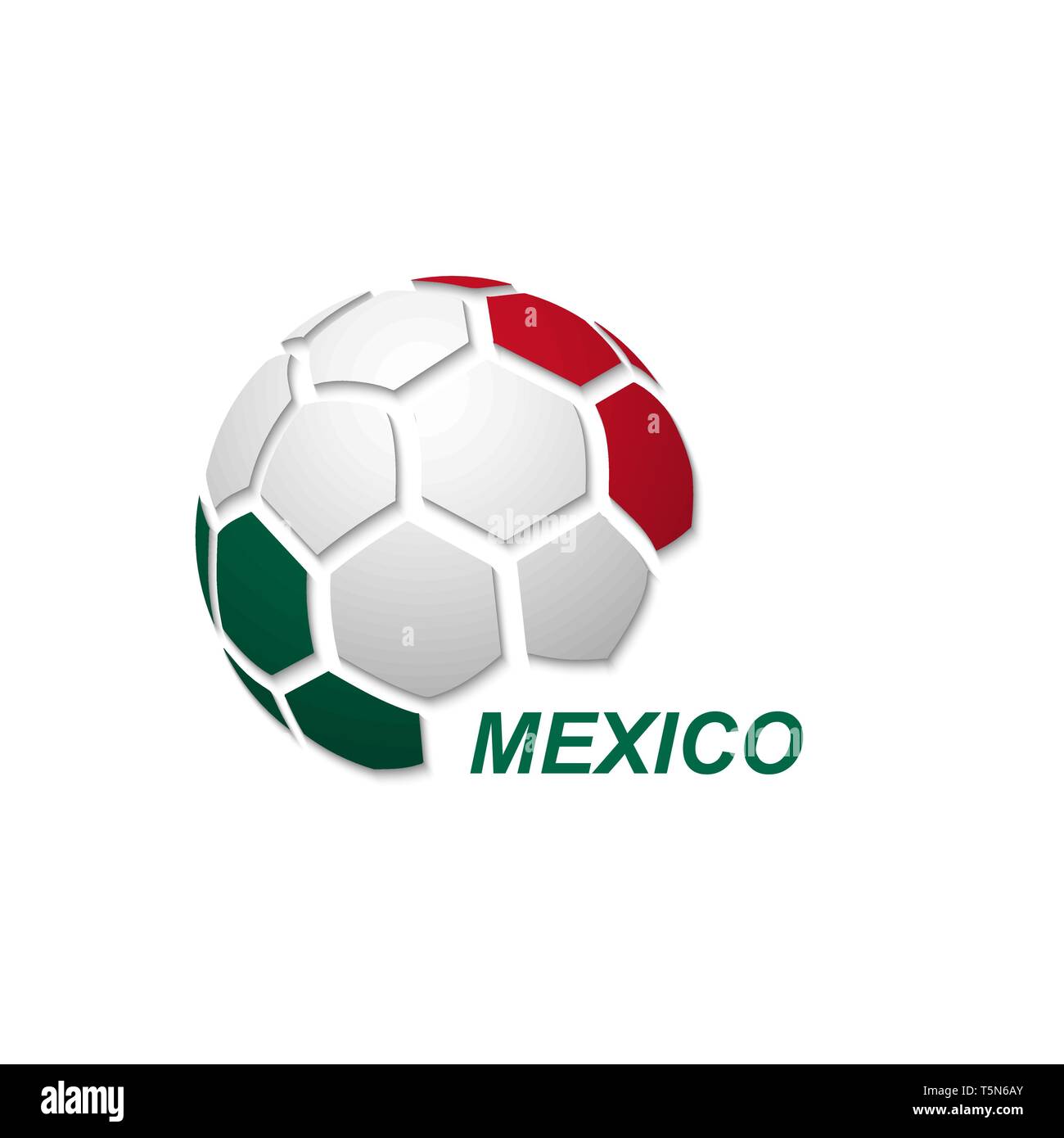 Football banner. Vector illustration of abstract soccer ball with ...