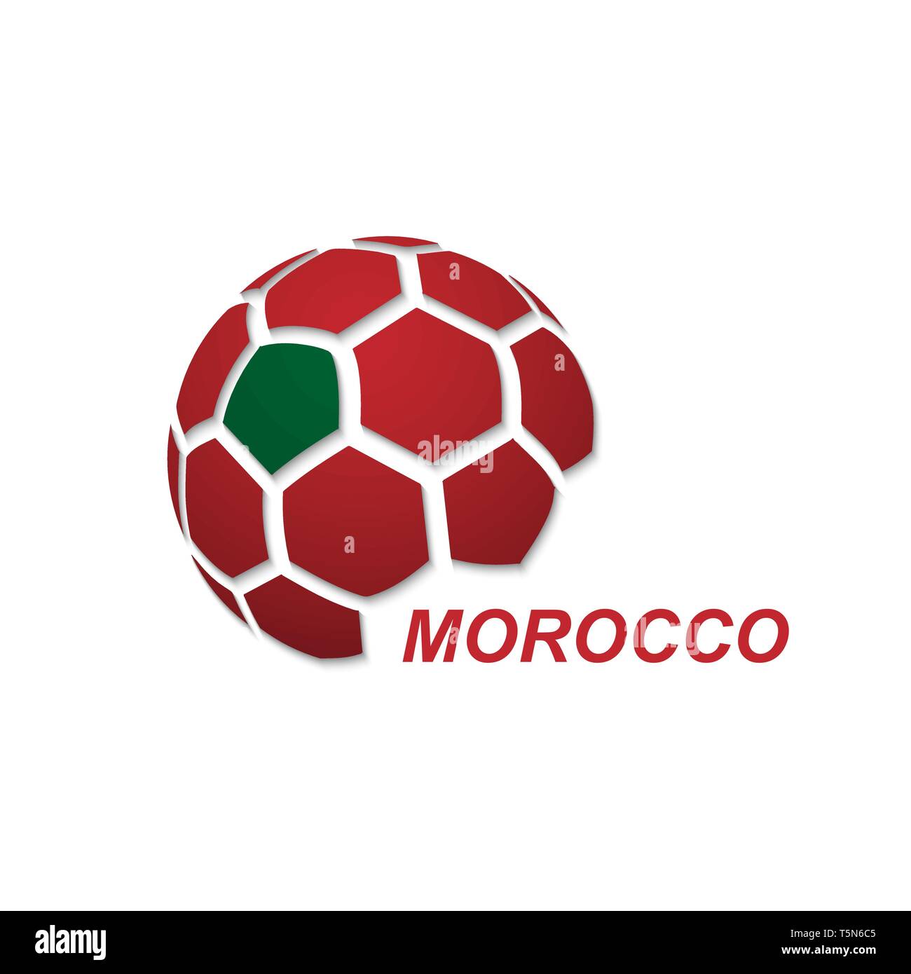 Football banner. Vector illustration of abstract soccer ball with ...