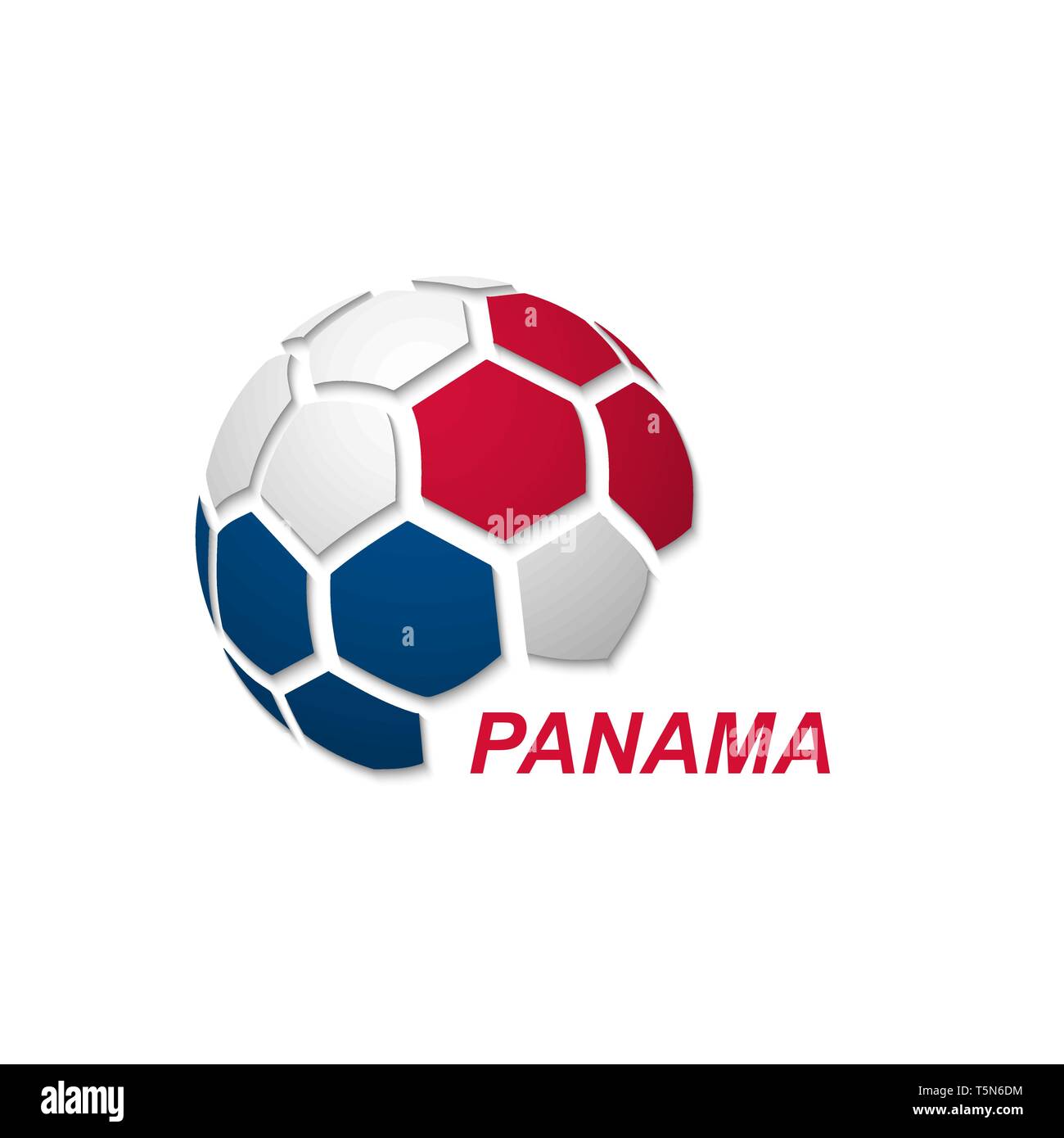Flag panama football soccer Stock Vector Images - Alamy