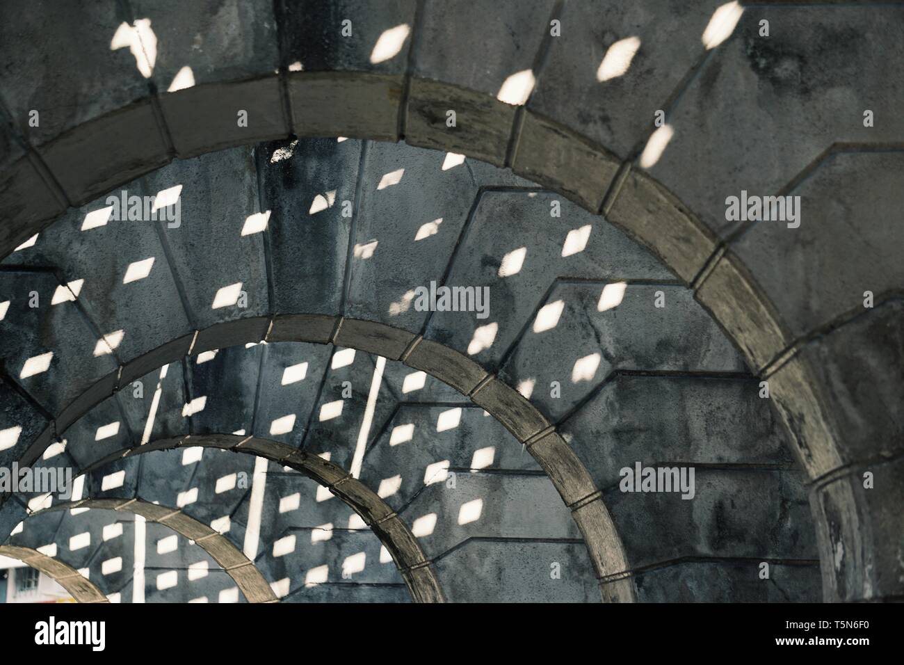 columns architecture on the street in the city Stock Photo - Alamy