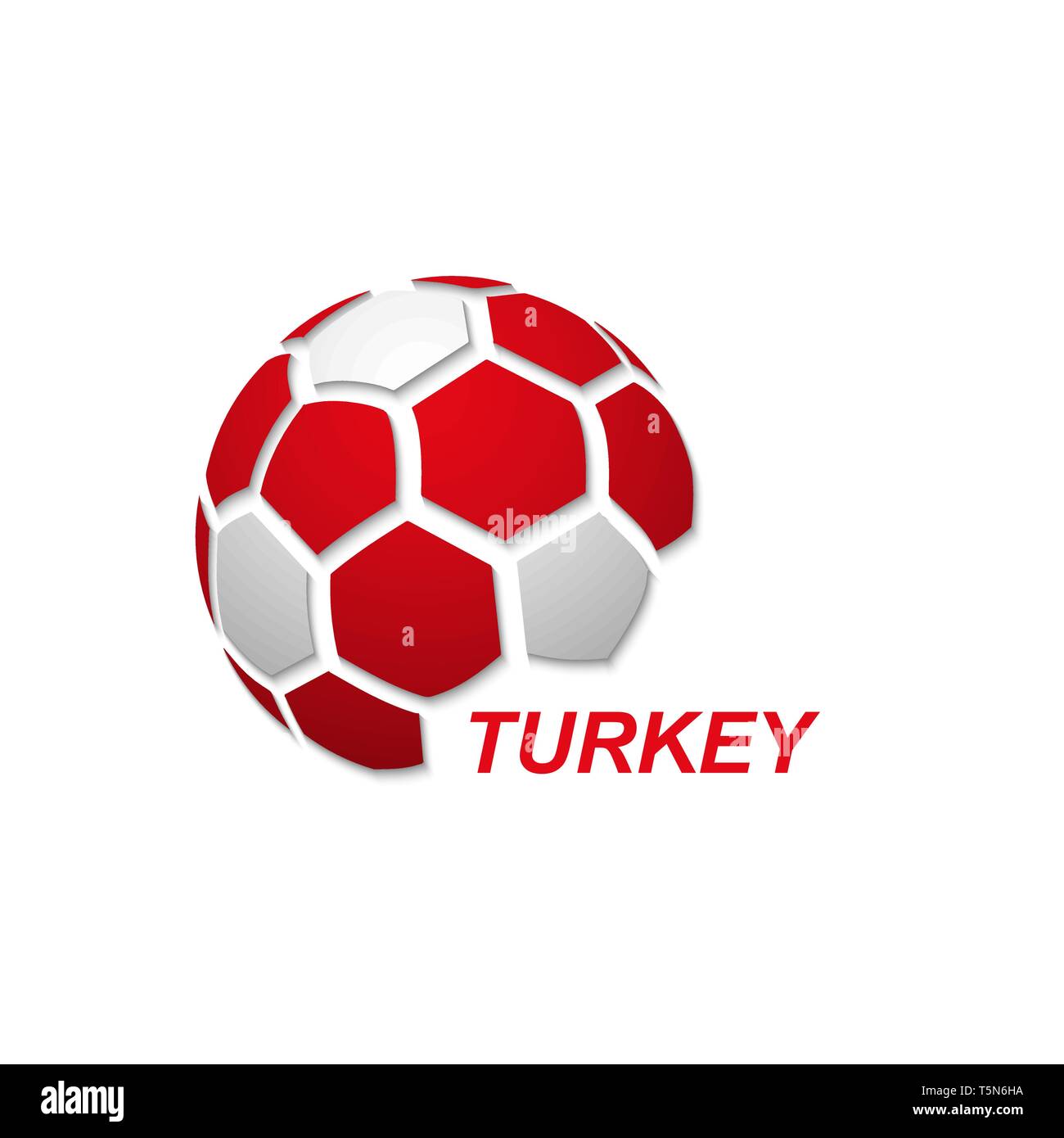 Football banner. Vector illustration of abstract soccer ball with ...