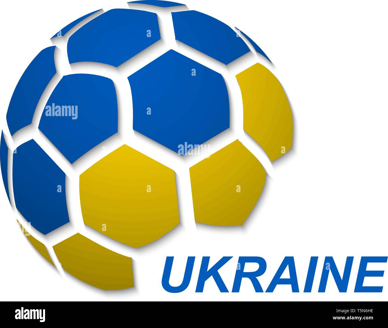 Football banner. Vector illustration of abstract soccer ball with ...